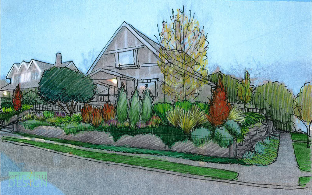 Garden Creation: How to draw a Perspective Sketch | DrawnToGarden